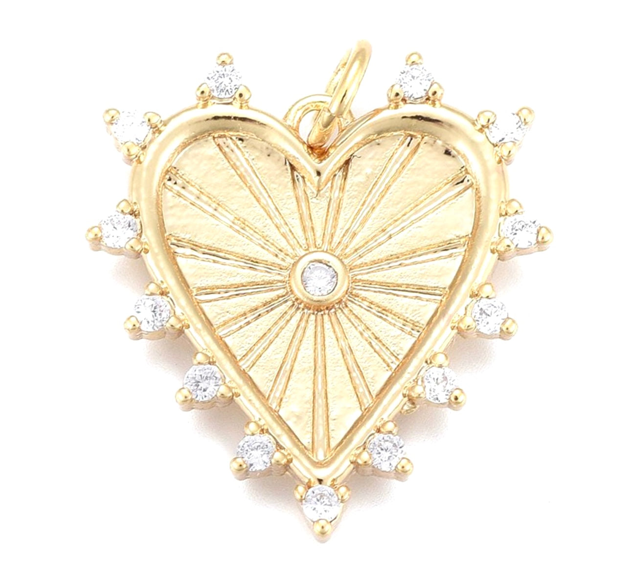 Spike heart charm – Nora James Jewelry
